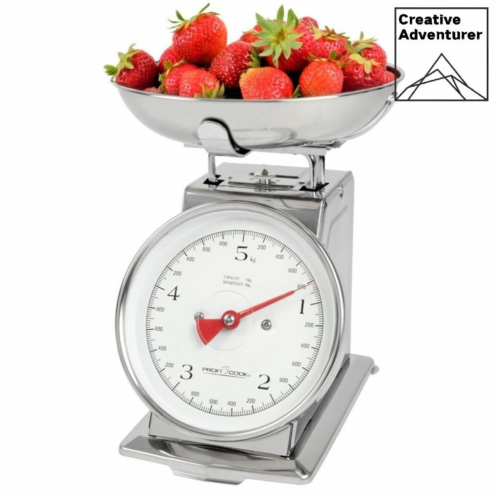 Механические кухонные весы 6tymLV11, серебристый, белый