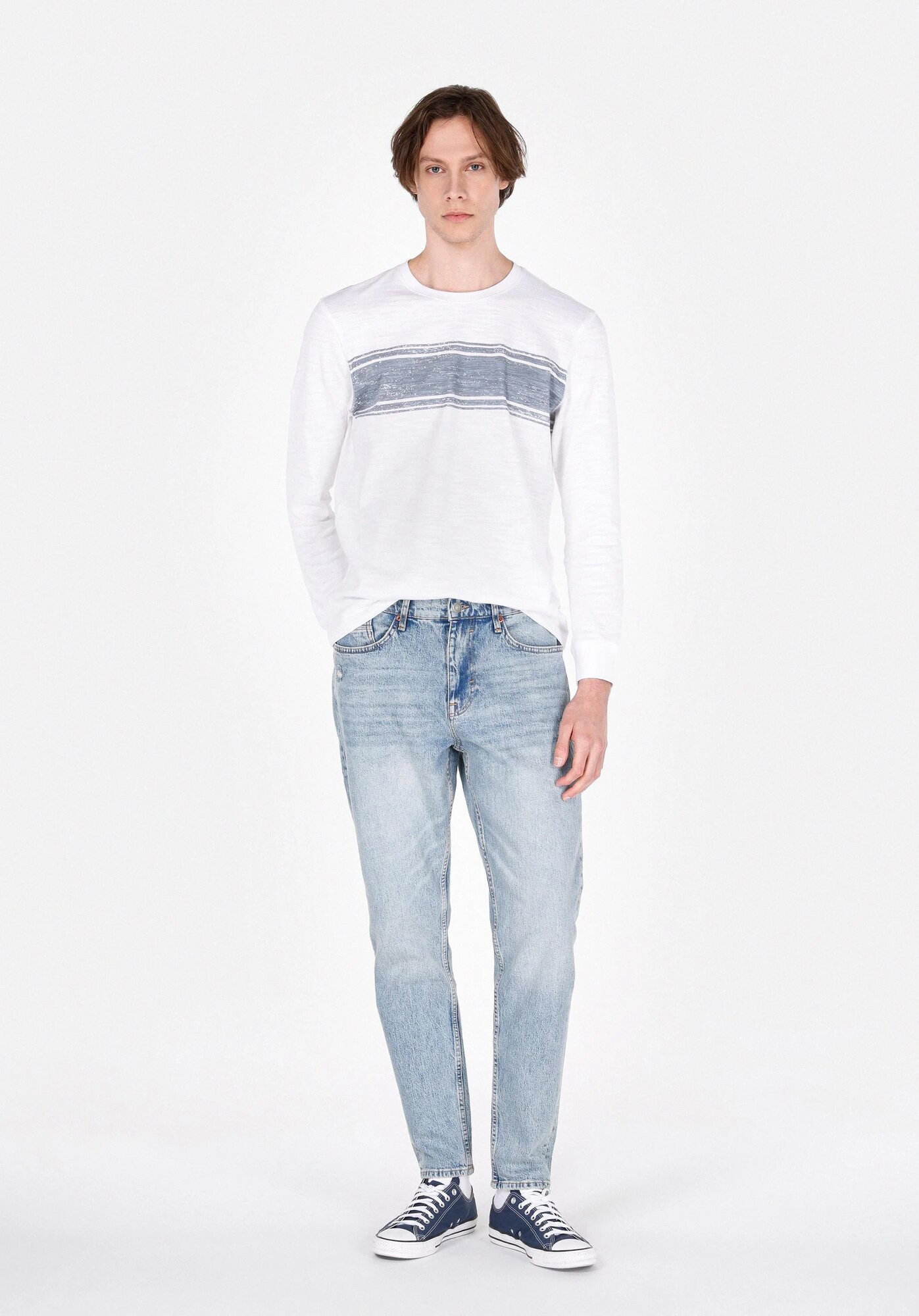 Джинсы 054 ECCO Loose Tapered Fit 