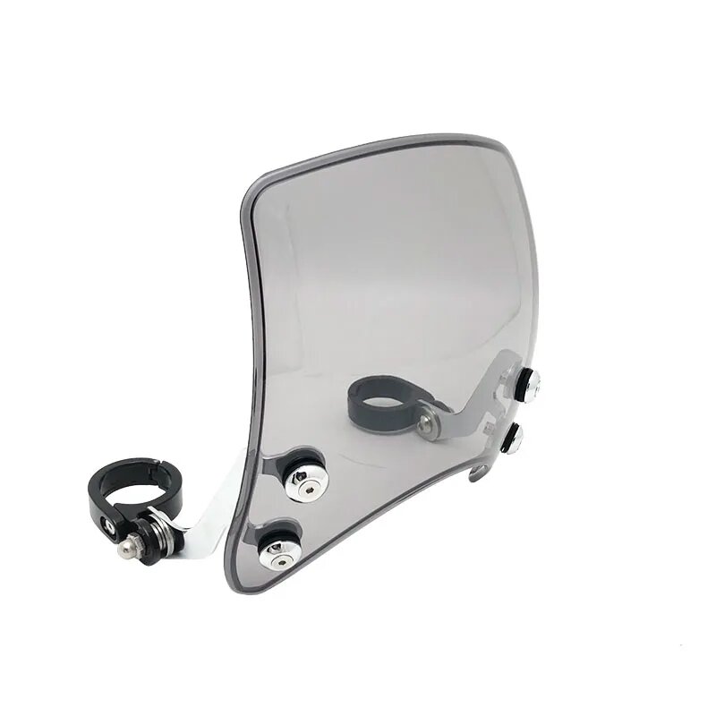 Подходит для моделей Sportster XL 883 1200 XL1200NS XL883 2004-2019, лобовое стекло мотоцикла, регулируемое алюминиевое лобовое стекло, Dark Grey