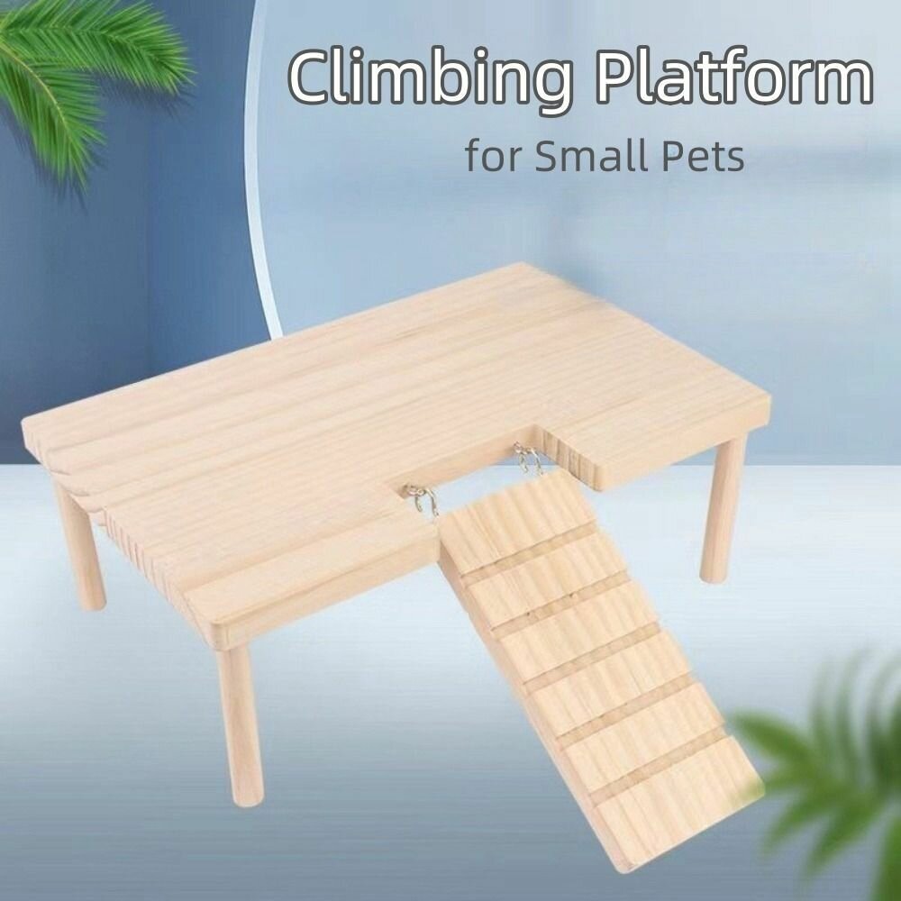 Деревянная платформа лестницы