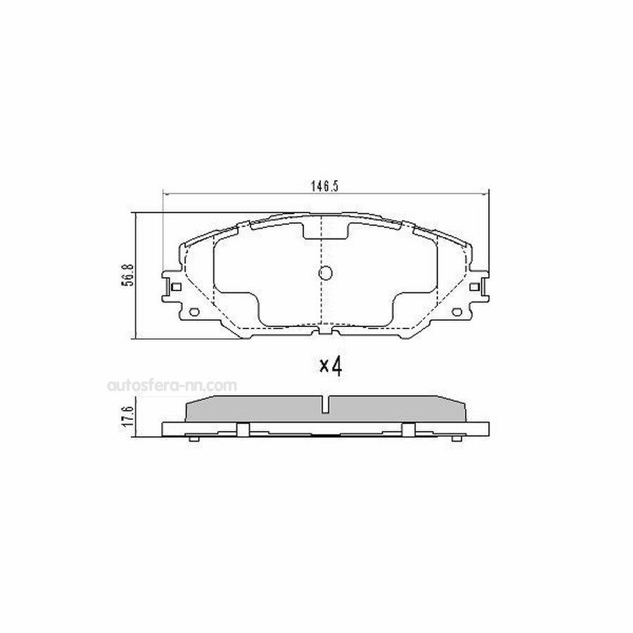FREMAX FBP1568 колодки дисковые передние!\ Toyota RAV IV 2.0VVT-i/2.2D-4D 06>