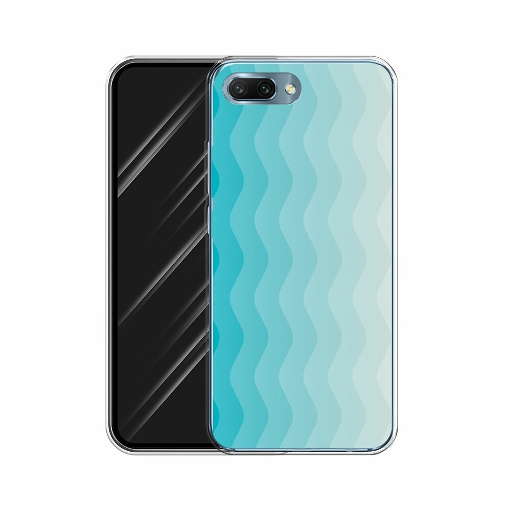 Силиконовый чехол на Honor 10 / Хонор 10 с принтом морской градиент — фото 1