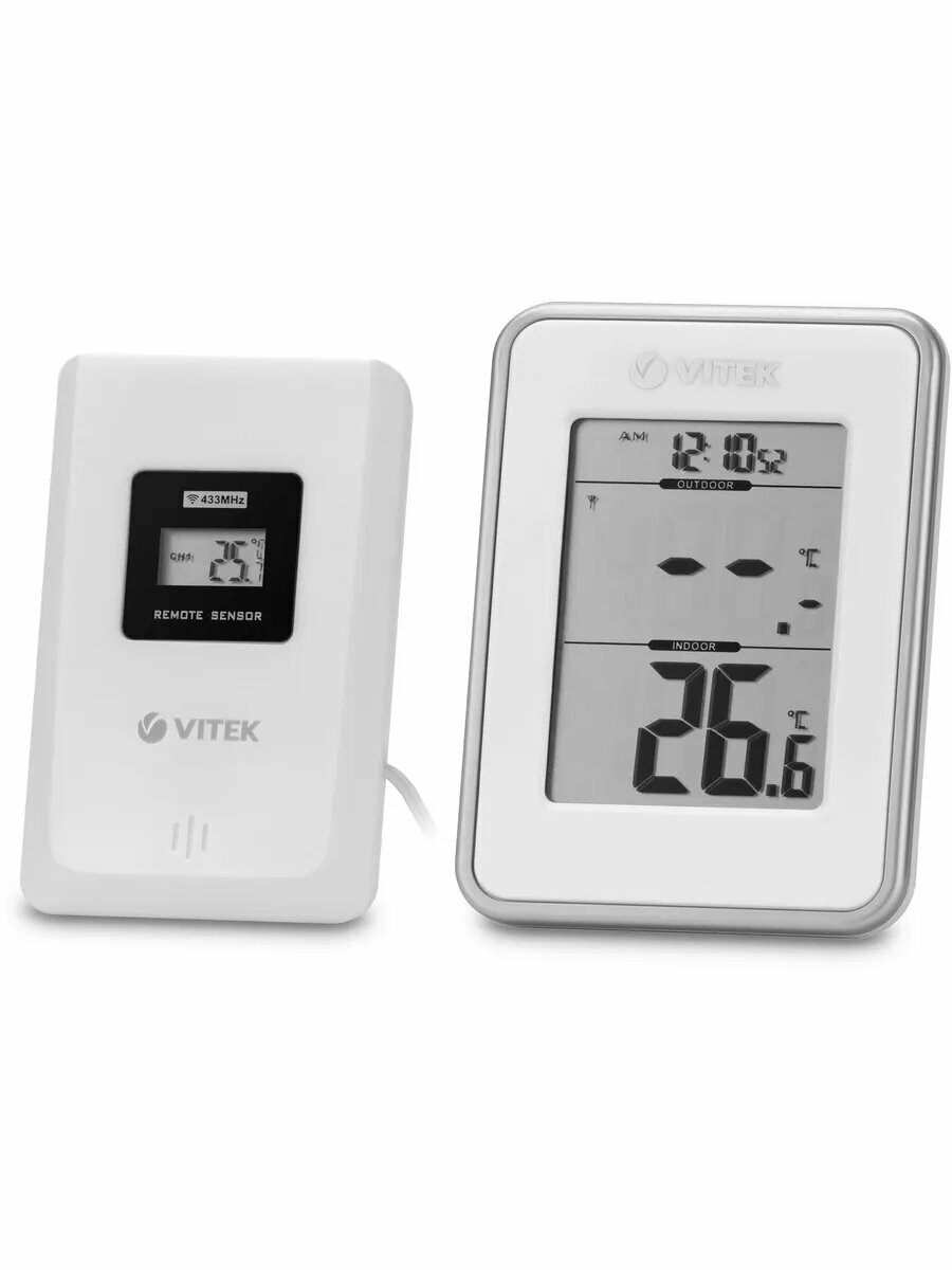 Погодная станция VT-6408 серебристый