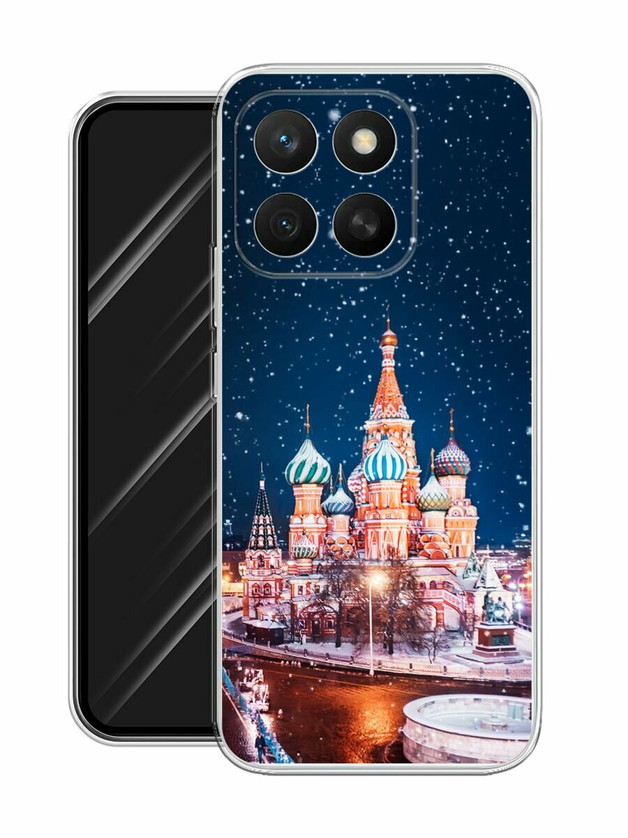 Силиконовый чехол на Honor X8c / Хонор X8c с принтом "Москва 1" — фото 1