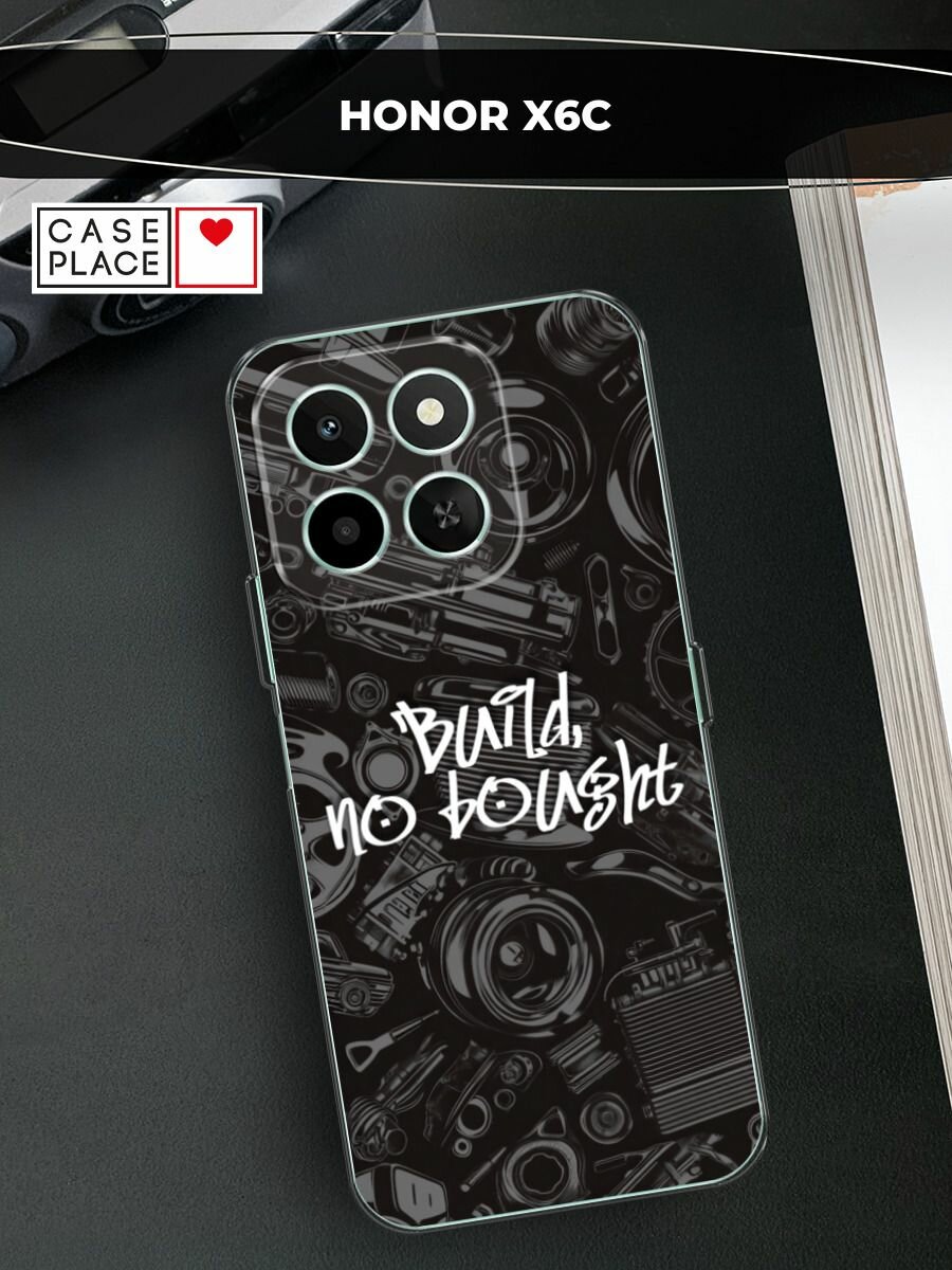Силиконовый чехол на Honor X6c / Хонор X6c с принтом "Build no bought"