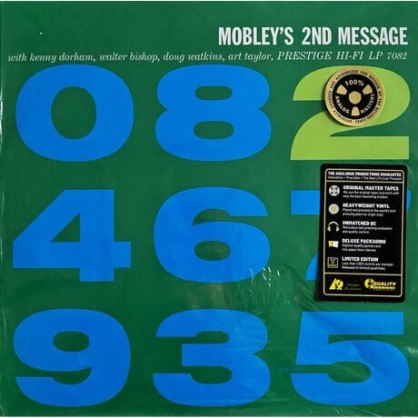 Hank Mobley - Mobley's 2nd Message (Analogue) (0753088708213) виниловая пластинка