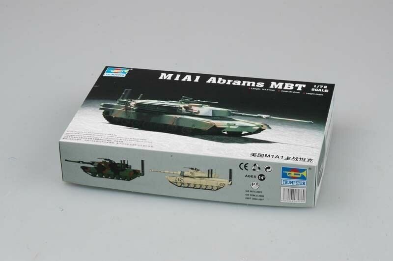 Trumpeter 1/72 07276 M1A1 Abrams ОБТ Танки