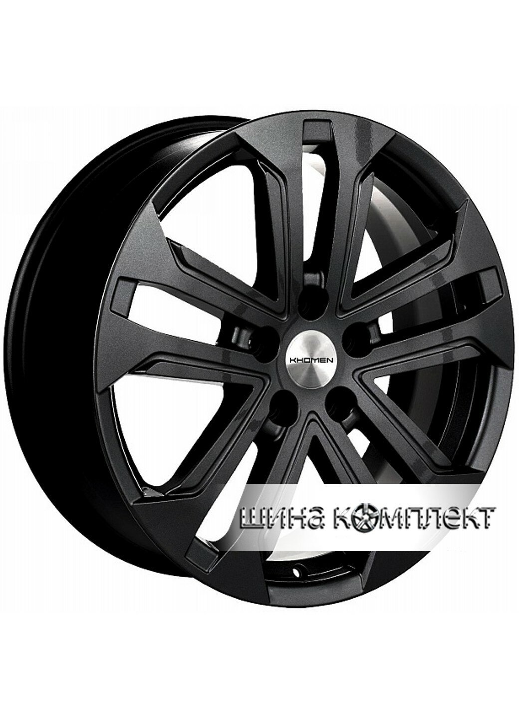 Колесный диск Khomen Wheels KHW1803 7x18 5x114,3 ET37 66,5 Black литой для автомобиля