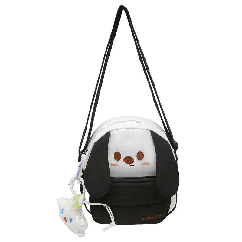 Fun animal theme shoulder bag with wearresistant material and playful design for school kids