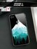 Чехол на Apple iPhone 4/4S / Айфон 4/4S с принтом "Синяя снежная гора", прозрачн...