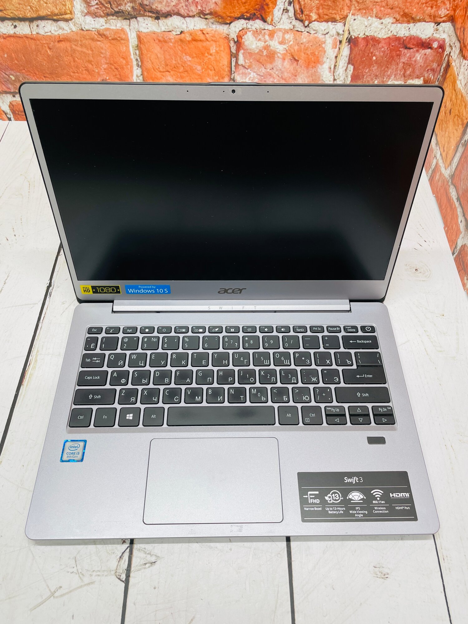 Ноутбук 13,3, Acer Swift 3, Intel Core i3 8130U, 4 Gb DDR4, 128 Gb SSD, Intel HD