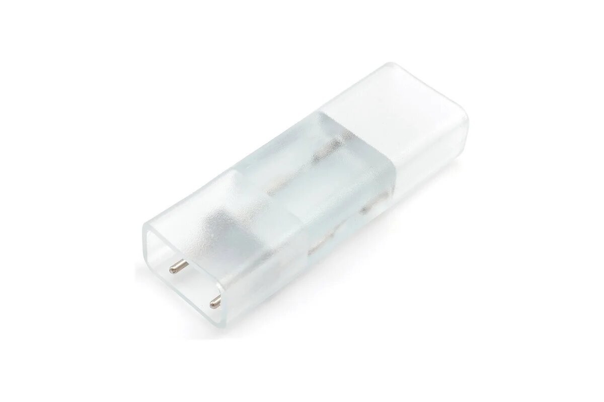 Apeyron ПВХ коннектор для прямого соединения отрезков одностороннего неона 10.5х18.5мм