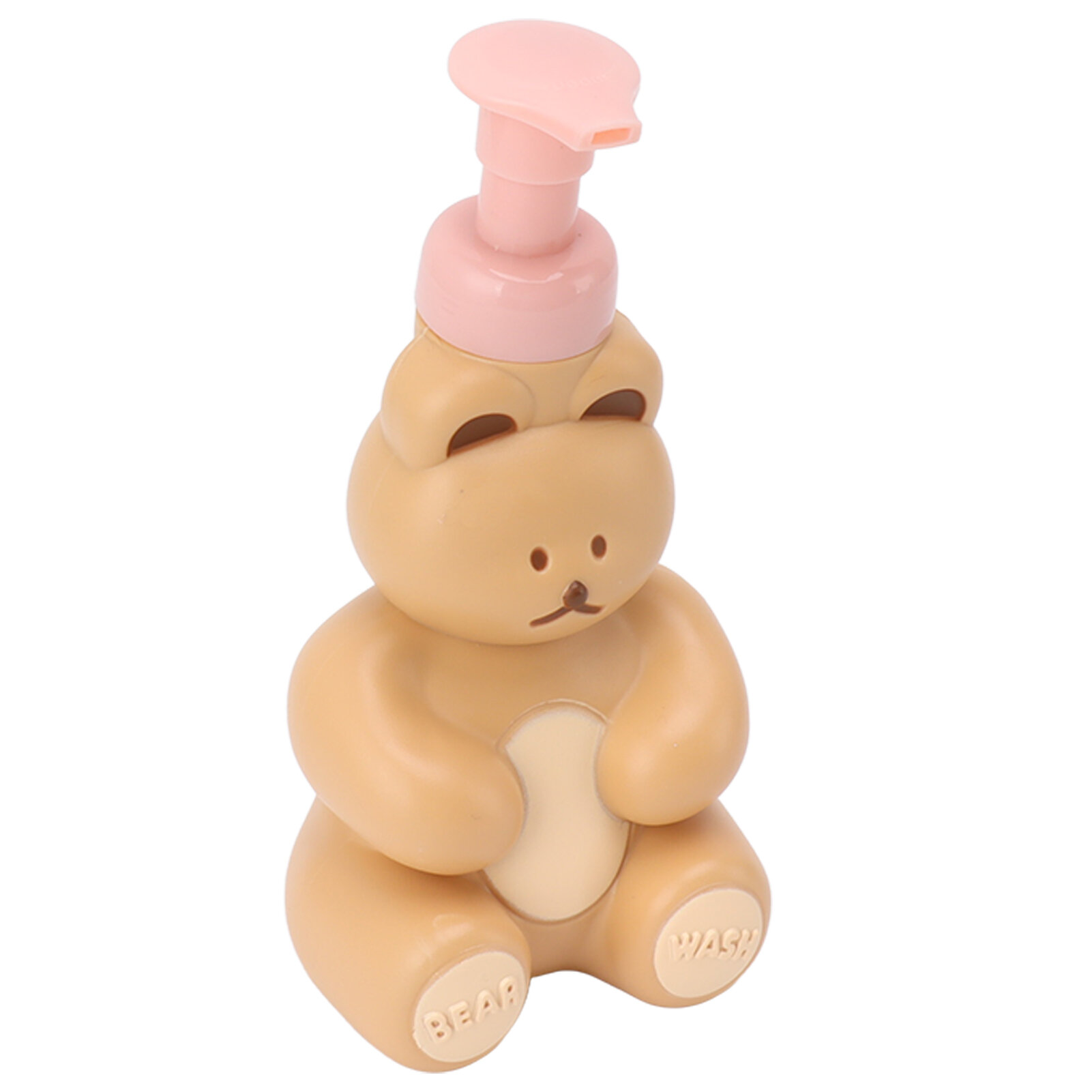 Пустой дозатор жидкого мыла для рук, шампунь, кондиционер, контейнер для душа, бутылка с насосом для мытья рук, форма мультяшного медведя, большой цвет чая с молоком