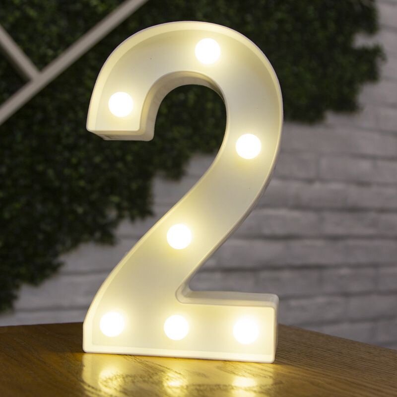 Modern led light emitting alphanumeric love sign for indoor and store decoration size 2