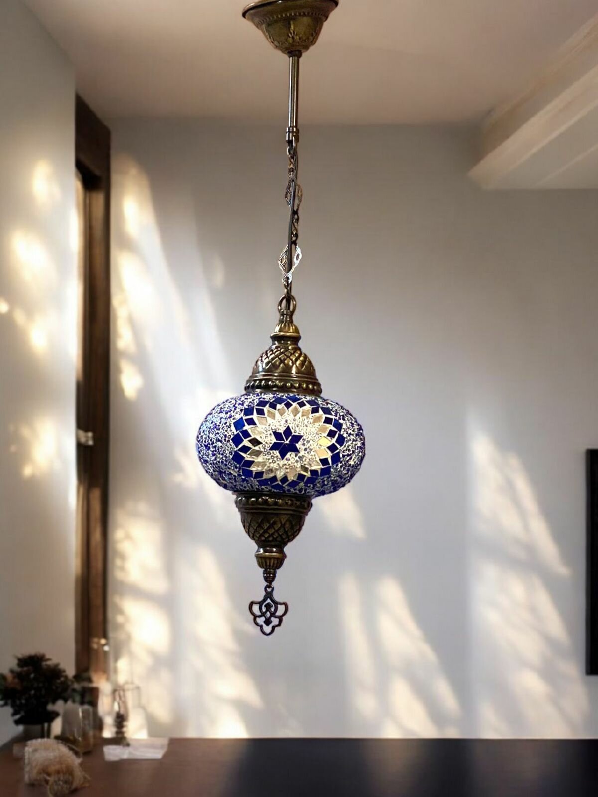 Подвесной светильник Восточный Exotic Lamp 0832_2 Синий 2026