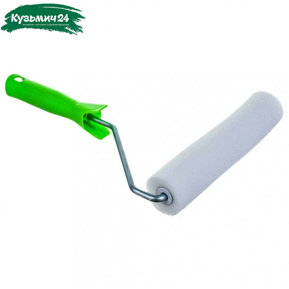 Набор малярный Сибртех 80452, валик поролон с ручкой + 2 шубки 180 мм, D валика - 42 мм, 1 шт