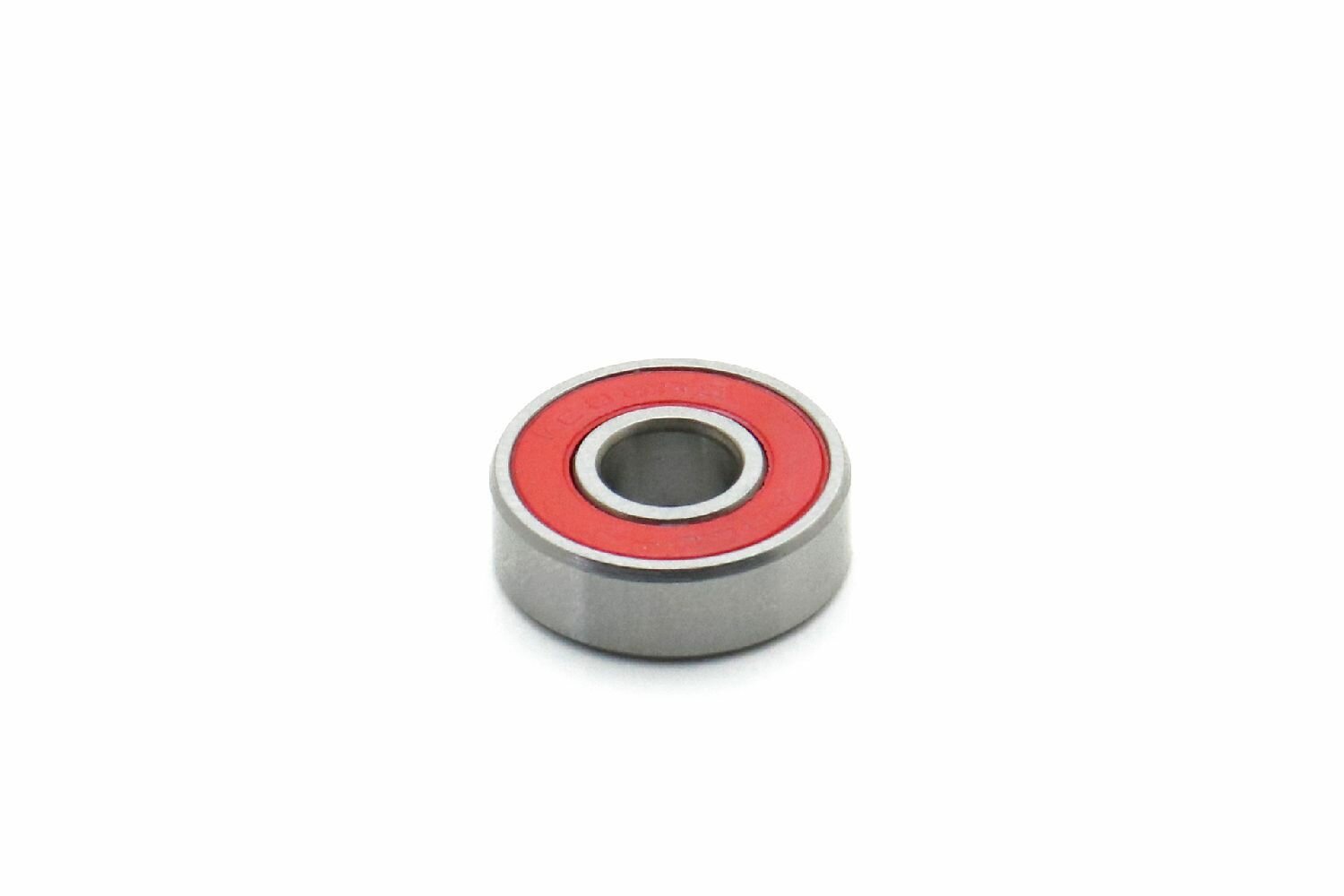 Подшипник колеса на самокат, Abec-9 (высокое кач-во, пластиковый пыльник красного цвета)
