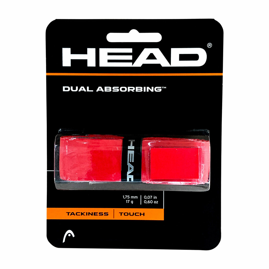 Обмотка для ручки ракетки HEAD Grip Dual Absorbing x1, Red Полиуретан
