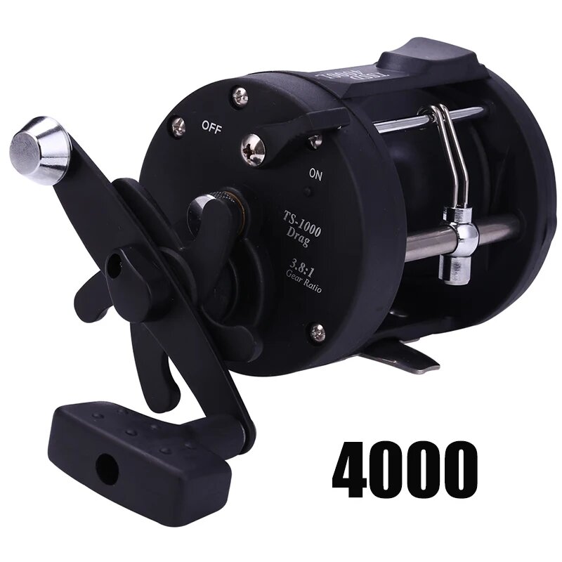 Сougayilang Троллинговая катушка алюминиевая 3+1BB 3.8:1 Right Hand, DSST4000