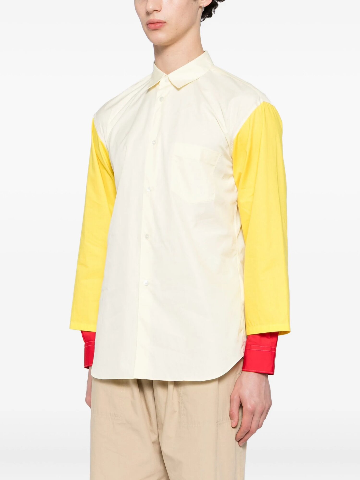 Рубашка Comme des Garcons SHIRT, размер M, yellow — фото 1