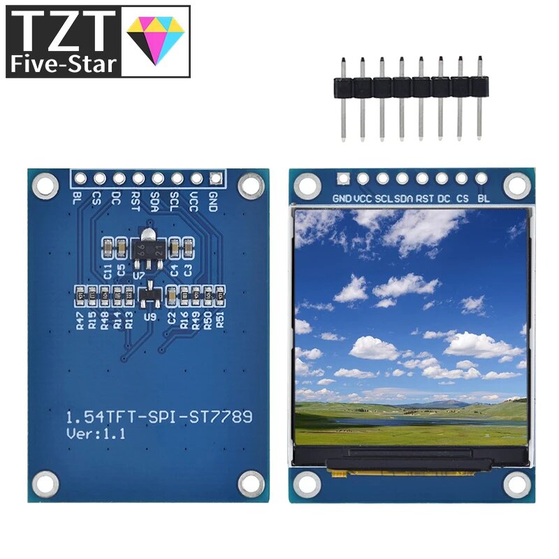 TFT-дисплей 1.54" 240x240, Цвет: 1PCS