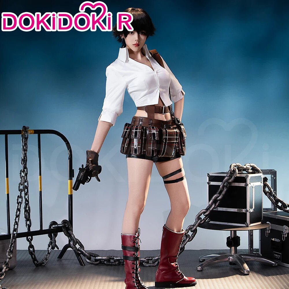 Леди Косплей Костюм DokiDoki-R Белый S, IN STOCK