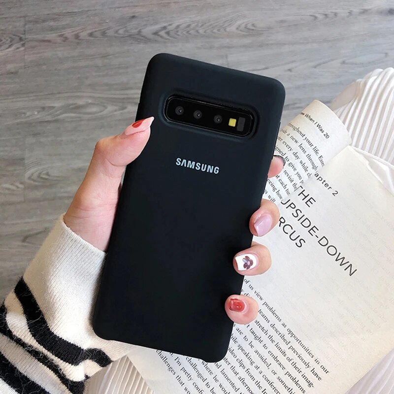 Для Samsung Galaxy S10 S9 S8 Plus чехол Жидкий силиконовый чехол для телефона Galaxy Note 9 8 S10+ S8+ S9+ S10e s9 Задний защитный чехол, Черный, For Galaxy S9 Plus
