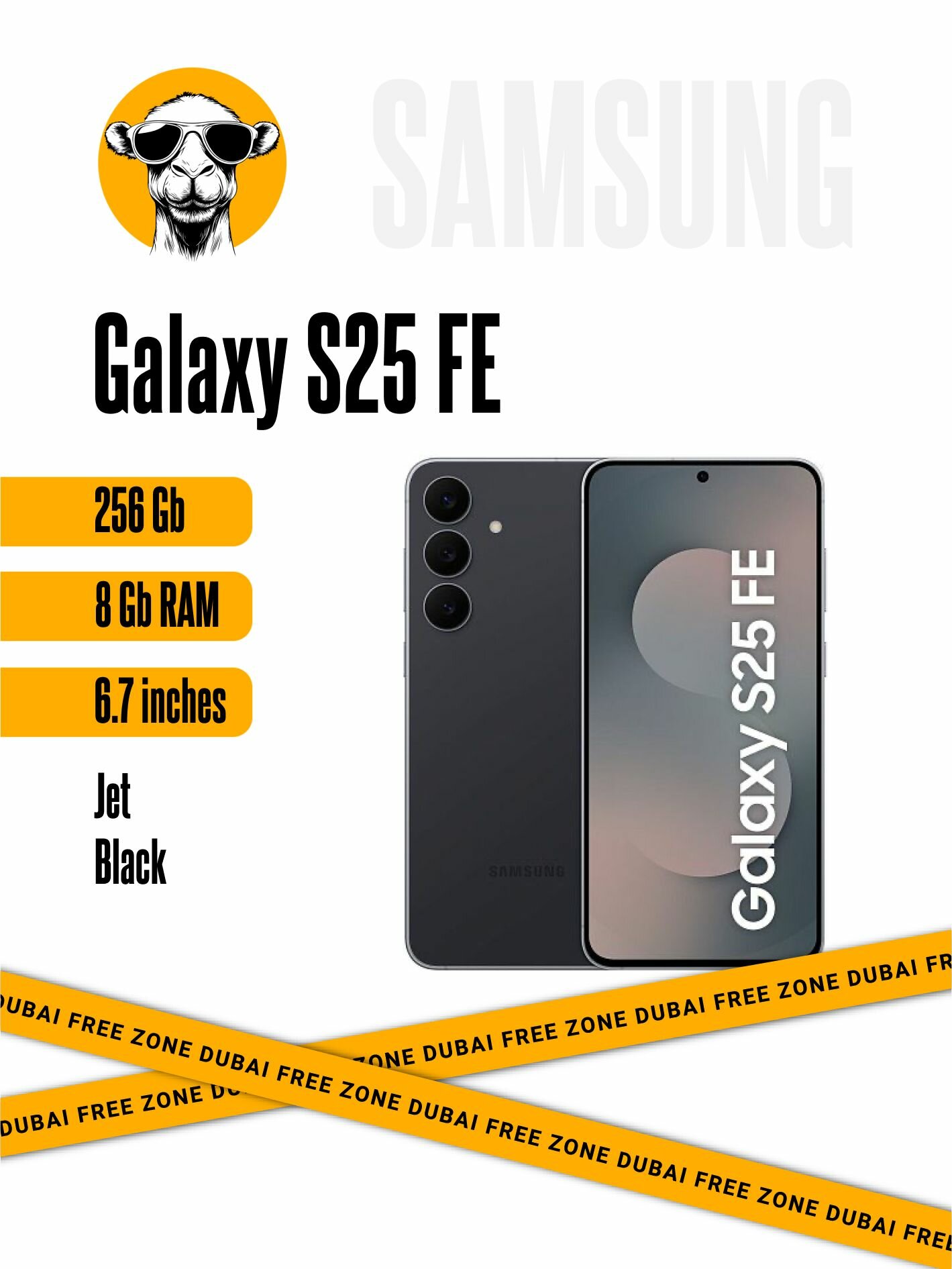 Смартфон Samsung Galaxy S25 FE 8/256Gb JetBlack