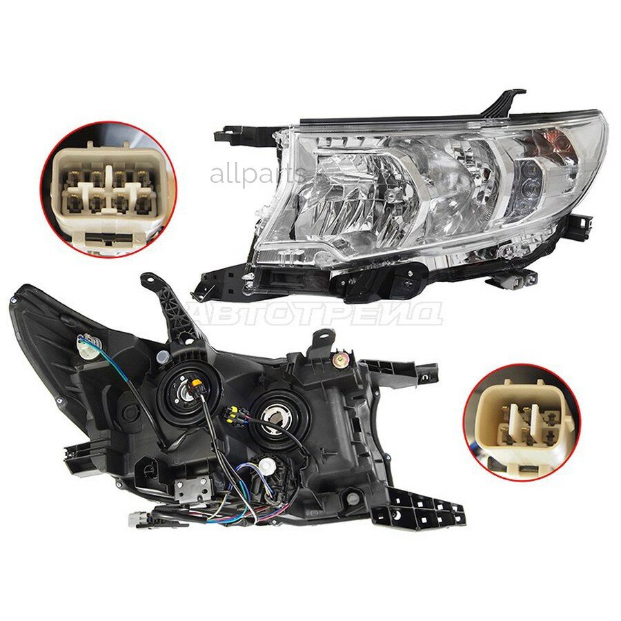 SAT ST-212-11CDL-LD-EM Фара Toyota Land Cruiser Prado (J150) 17-24 (Слева/ Галоген/ ДХО/ С электрокорректором)