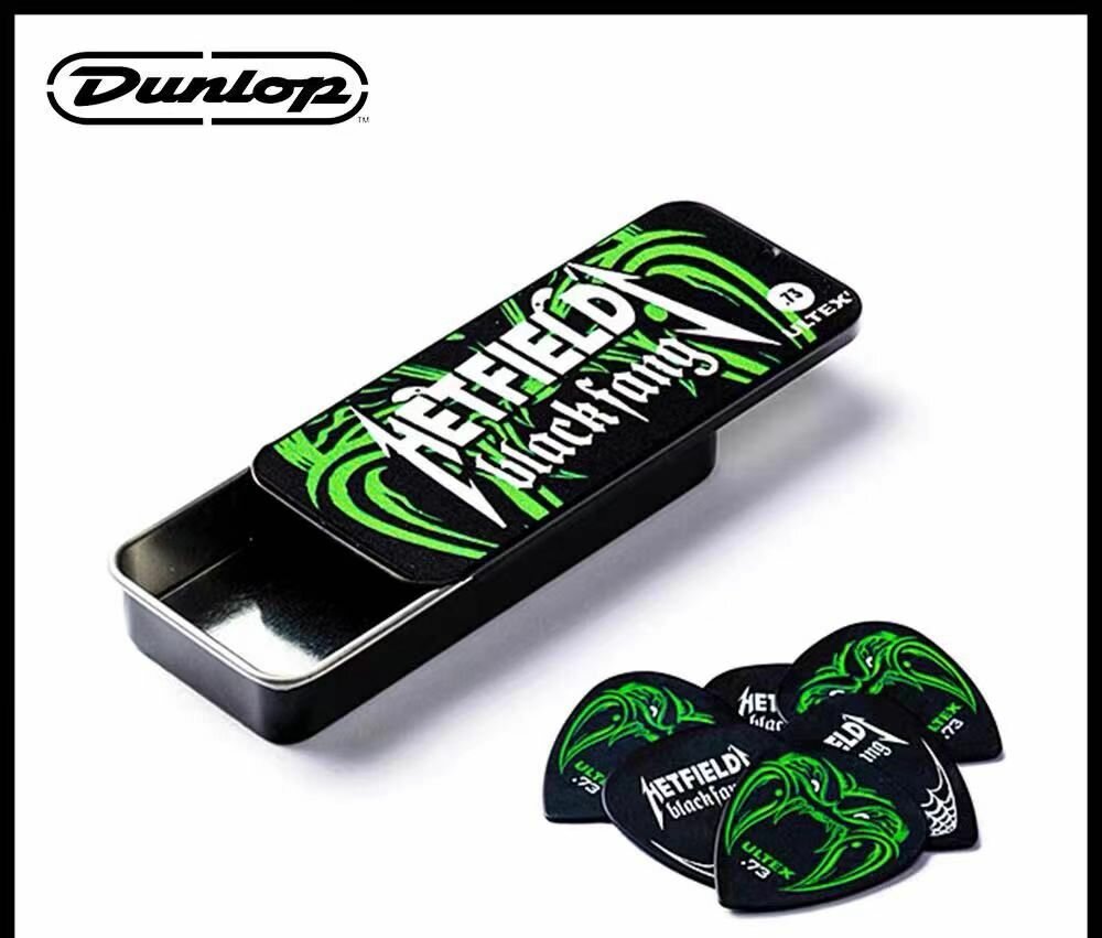 Black Fang Медиаторы 6шт, в коробочке, Dunlop ,0.73mm