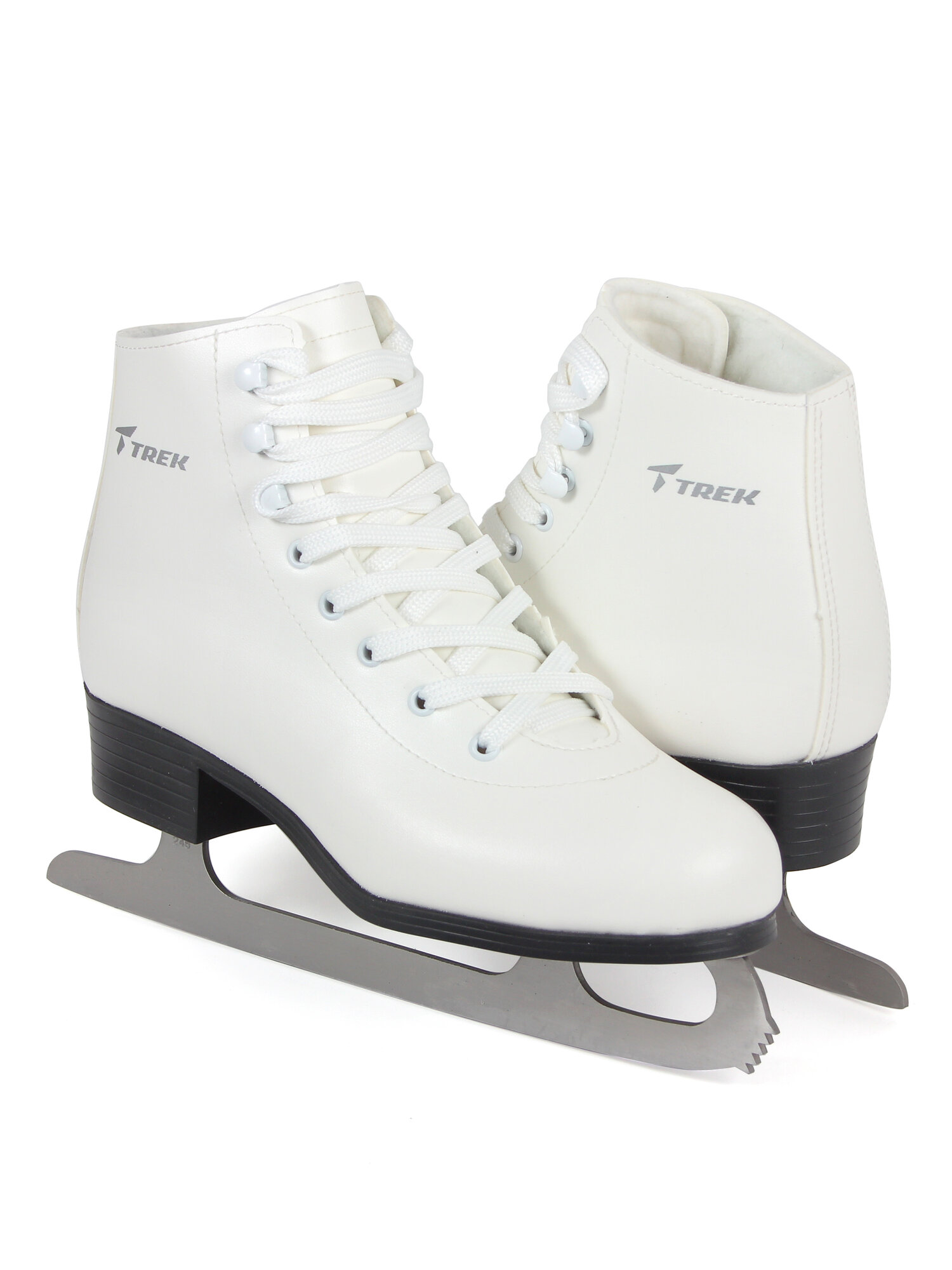 Коньки фигурные TREK Skate размер 38, цвет белый, для любителей