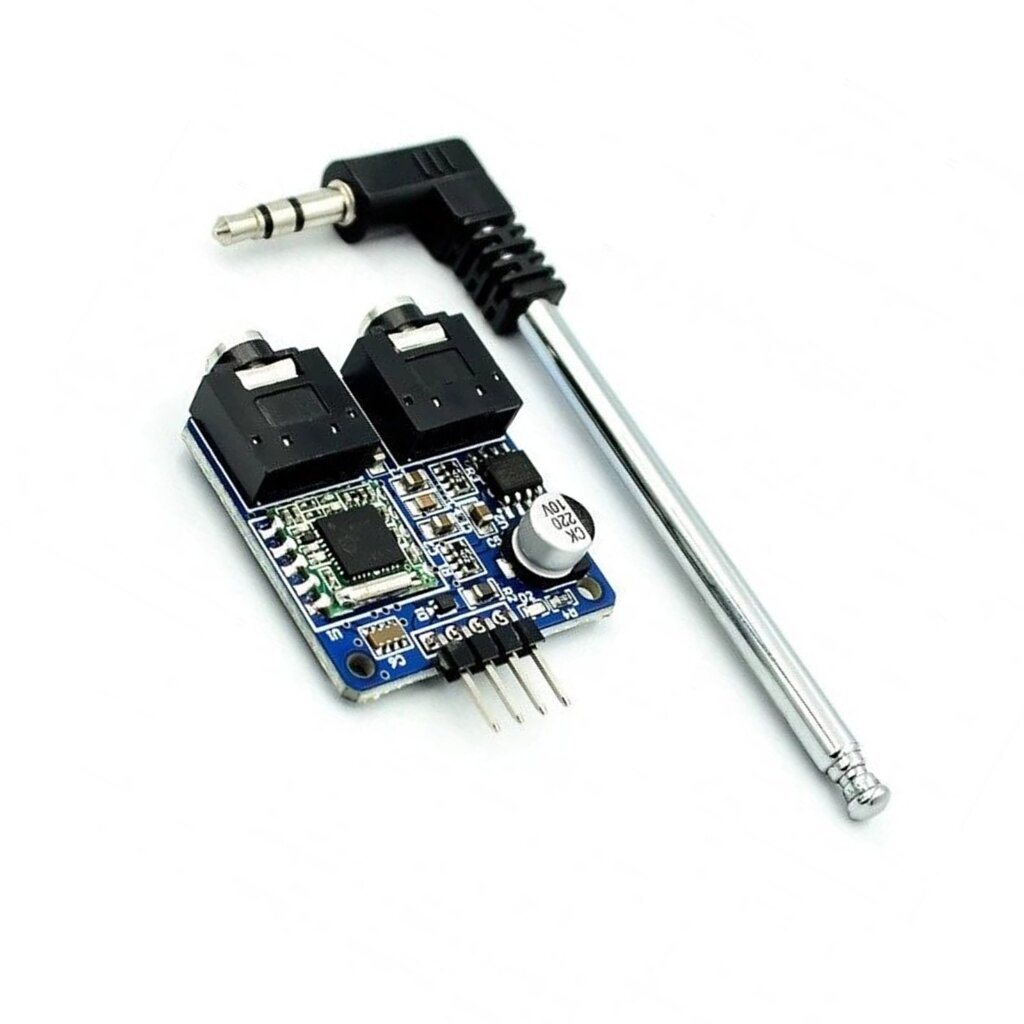 Модуль FM стерео радио TEA5767 76-108 МГц с кабелем и автоматической цифровой настройкой