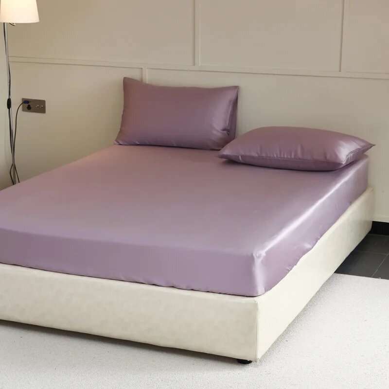 Простыня из шелка Dreamreal 160/200 160x200x30cm, Fragrant Purple