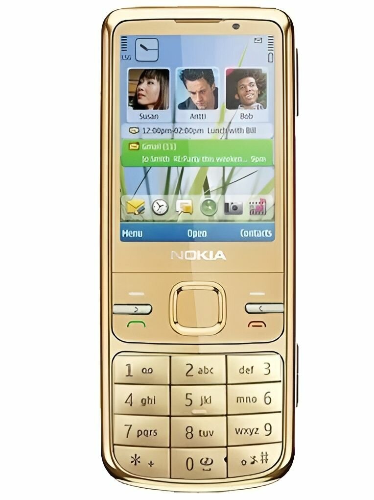Мобильный телефон Nokia C5-00i Русско-английская клавиатура 5MP, Золотой
