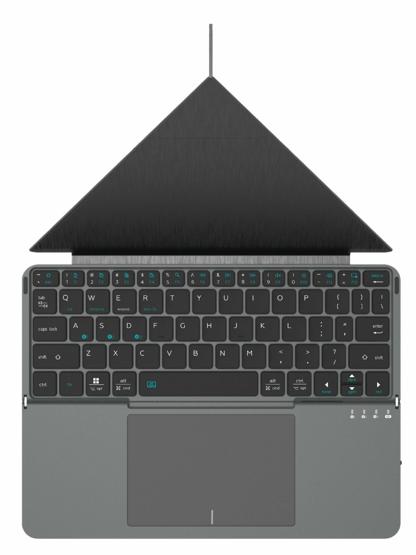 Клавиатура 2-в-1 для планшета, складная подставка, Bluetooth портативная с тачпадом, для ноутбука и ПК