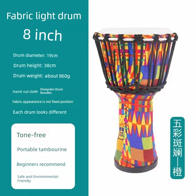 Африканский барабан из козьей кожи 8inch Специальный детский сад 10inch Бубен Лицзян Профессиональный легкий ПВХ для