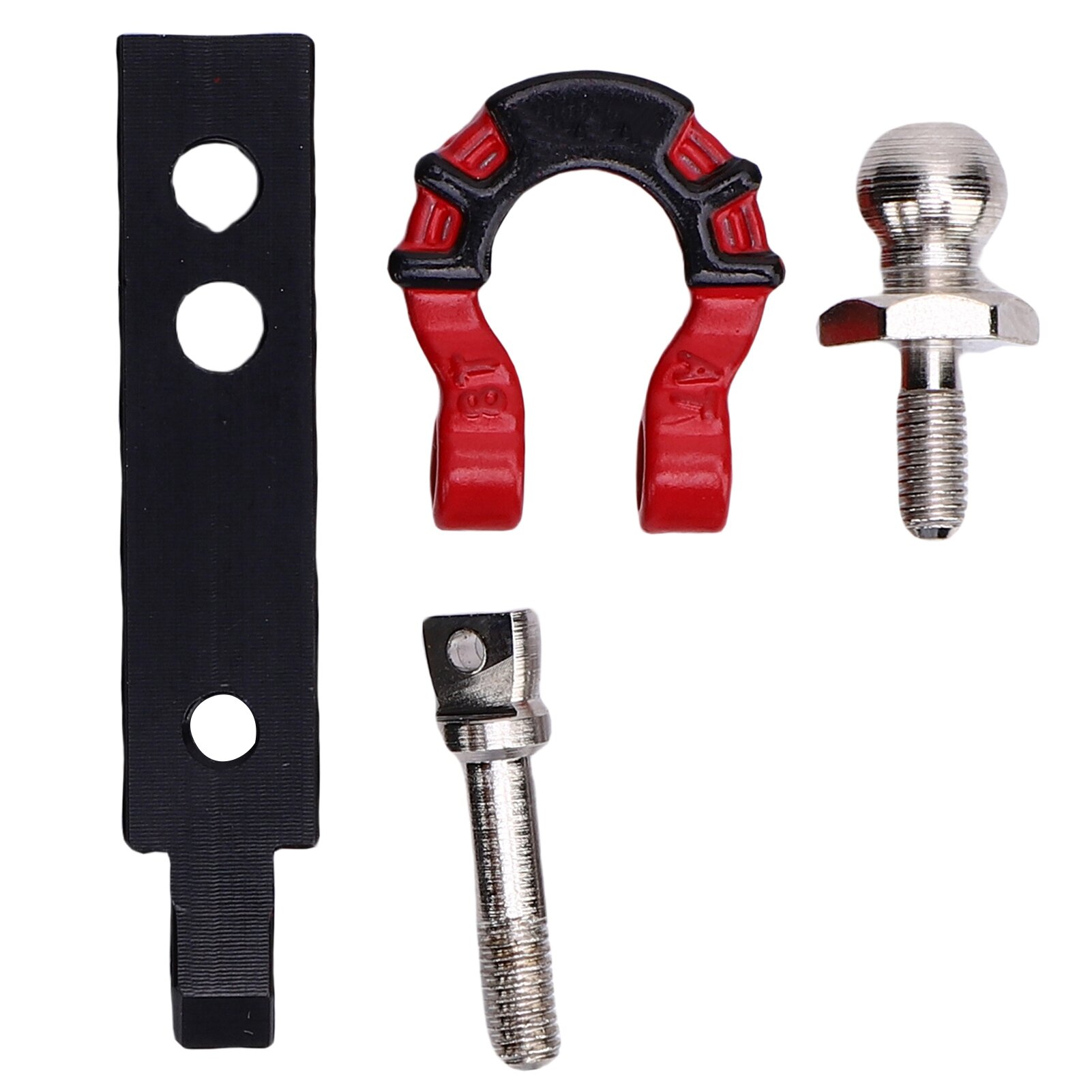 RC CAR Trailer Croat Fit для 4107 MK07 Многофункциональный высокопрочный сплав 1/8 1/10 RC Car Model Tow Hitch Black с красной кнопкой