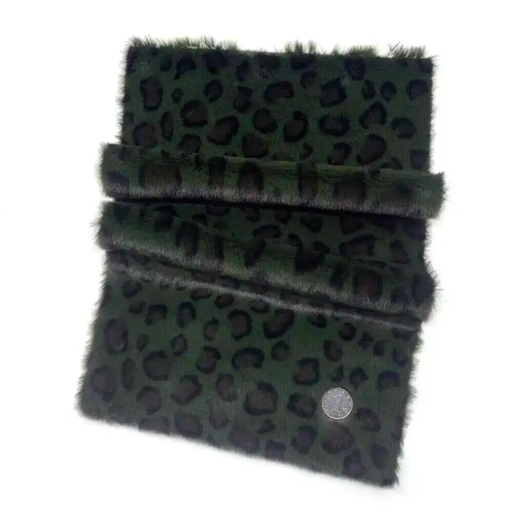 Искусственный мех ZYFMPTEX леопардовый 25x45 см 09