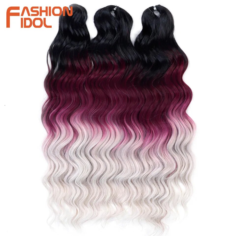 Синтетические косы FASHION IDOL 24 дюйма омбре 3T-PGREY11(S)