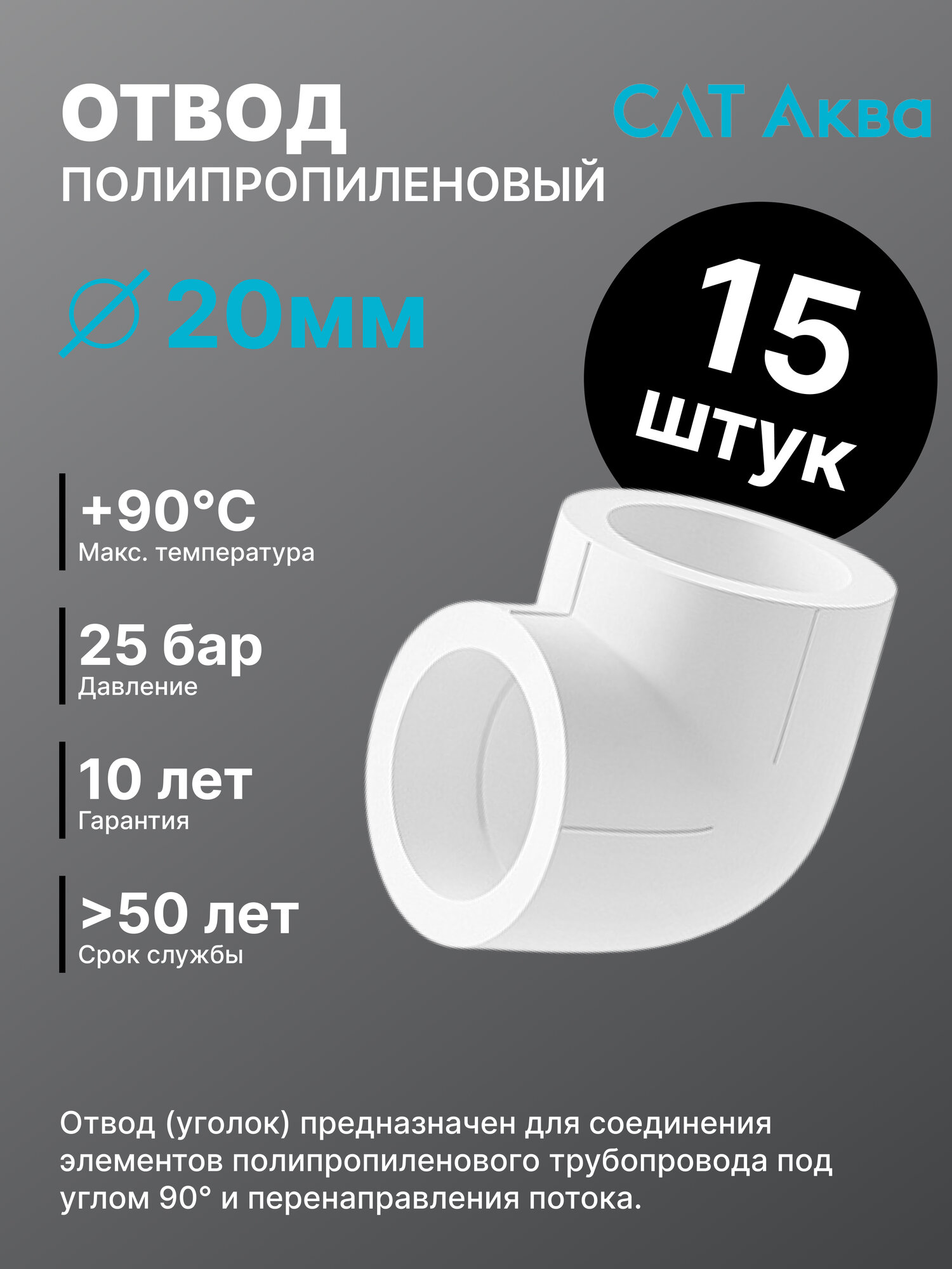 Уголок полипропиленовый 20 мм
