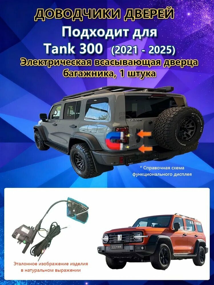 Tank 300/танк 300 (2021-H. B.) , Дверь багажника Доводчик двери автомобиля (Гарантия 2 года)