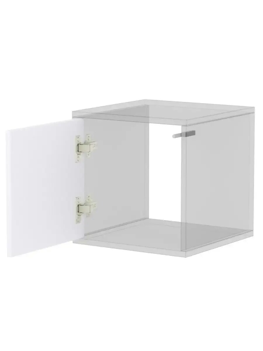 Дверка для стеллаж KVADRO NOVOей и полок. Петли и Пуш-Ту-Опен, от производителя