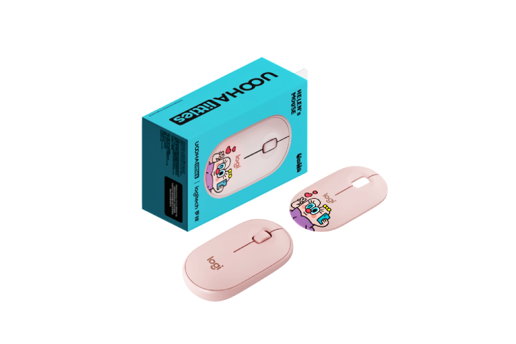 Набор клавиатуры и мыши Logitech, pink, беспроводной