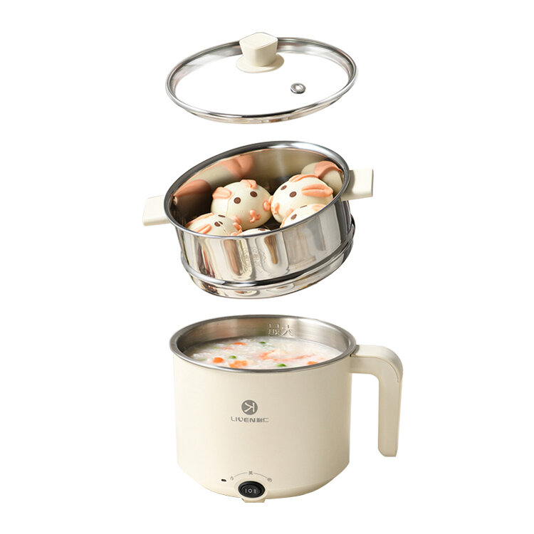 Электрическая фондюшница LIVEN, beige, до 8 порций, мощность 1200 Вт, с терморегулятором
