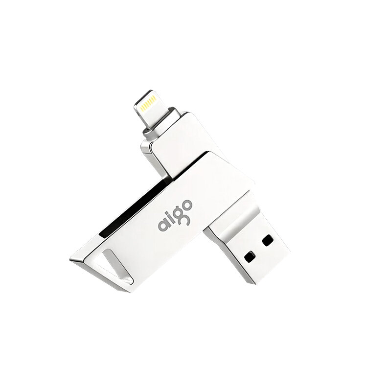 USB-накопитель AIGO Apple MFi сертифицированный, silver, 32G
