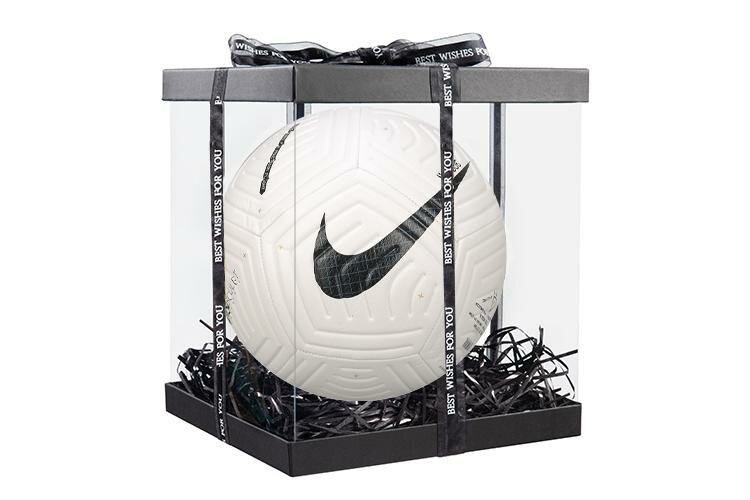 Футбольный мяч Nike Soccer черный, black box, для игры на поле