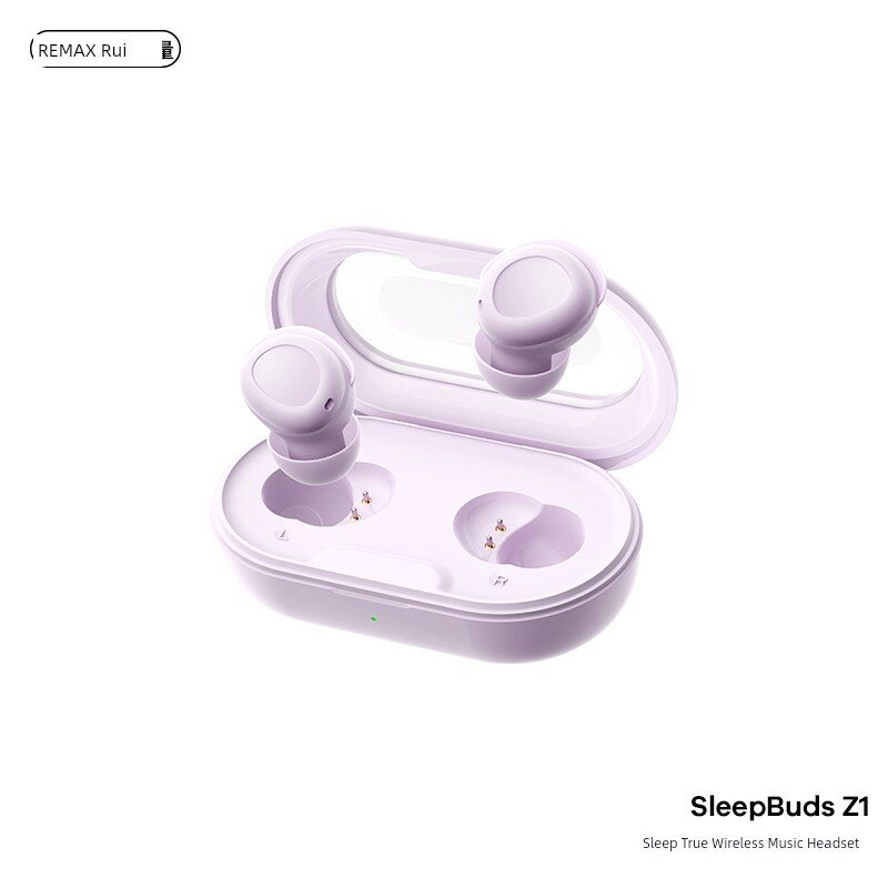 Remax True Wireless Наушники для Сна 5.4 Bluetooth, 37.5 г Удобная Постановка, Цвет Наньнуо Фиолетовый для Глубокого Сна