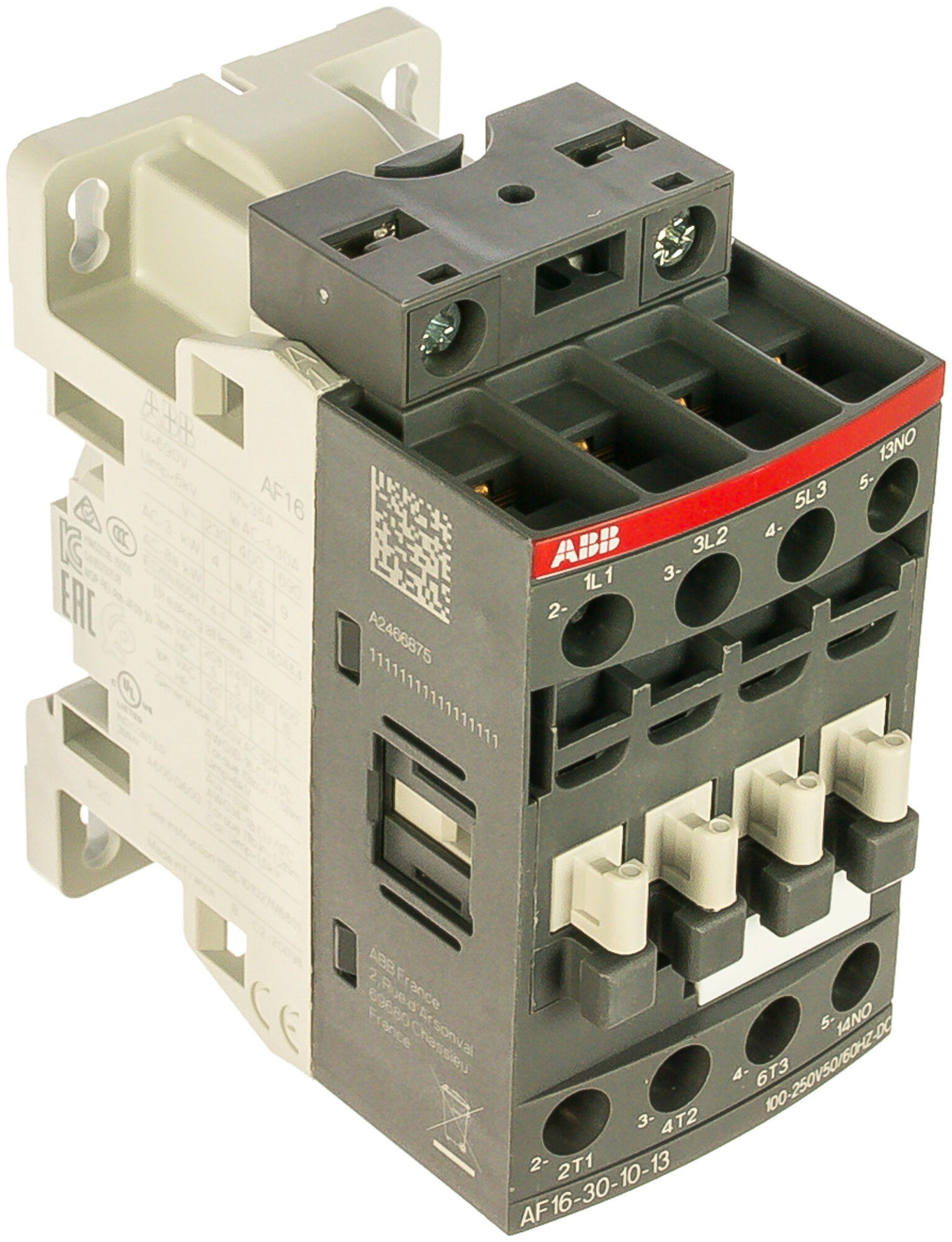 Контактор AF16-30-10-13 с универсальной катушкой управления 100-250B AC/DC 1SBL177001R1310