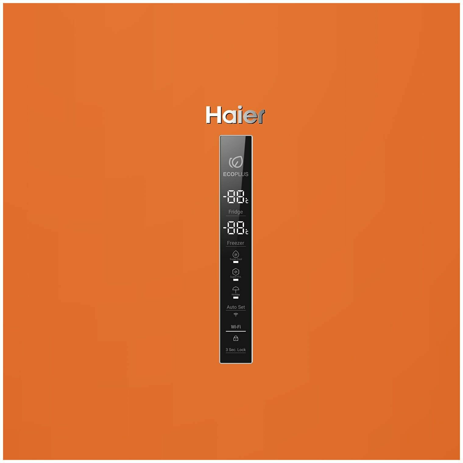 Двухкамерный холодильник Haier C2F636CORGU1 No frost, оранжевый — фото 1