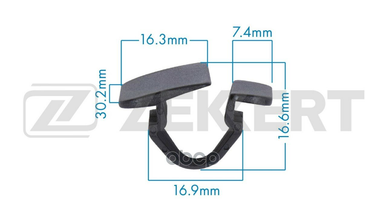 Клипса крепёжная Ford (миним. кол-во заказа 10 шт) Zekkert арт. be-3705